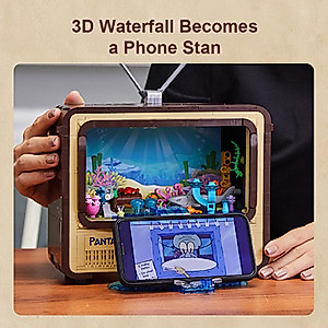 BRICKKK PANTASY Retro TV Building Kit Construction TV Model Building Blocks Set, Build Your Own TV Building Bricks Set for The Home or Office, Collectible Gift IdeaTV Building Set for Adults and Teen