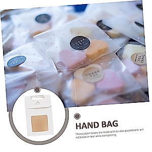 ULTECHNOVO 12pcs Cupcake Boxes Window Gift Bag Mini Muffin Mini Containers Clear Cake Box Small Baking Boxes Kraft Cupcake Holder Christmas Gift Bags Muffins Packaging Box Cake Container Box