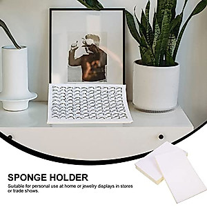 Cabilock 4pcs Box jewelry box pad jewelry tray insert showcase dsiplay insert jewelry display for selling jewelry showcase pads jewelry insert pad foam insert jewelry rack white sponge ring