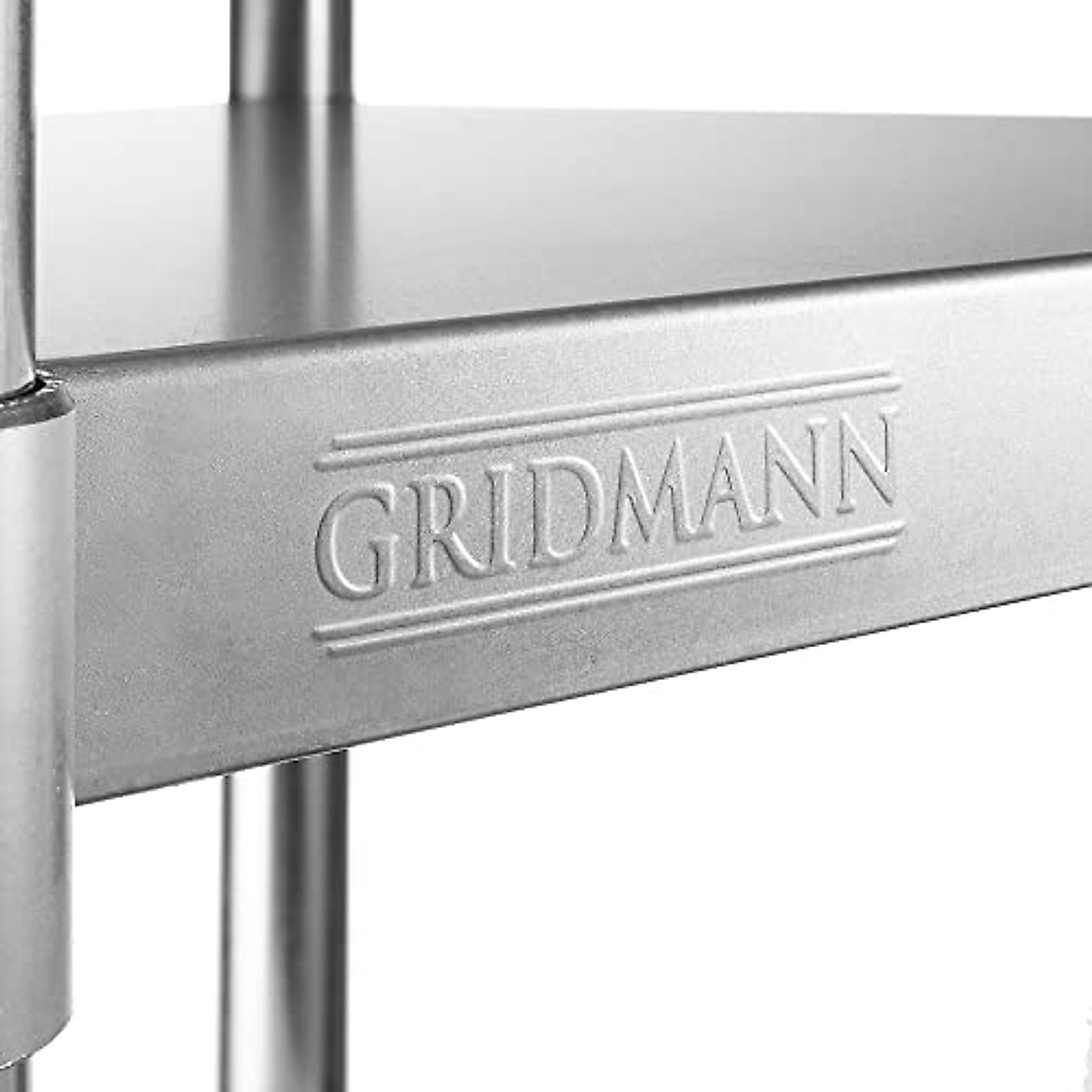 GRIDMANN Stainless Steel Work Table 60 x 24 Inches, NSF Commercial Kitchen Prep Table with Under Shelf for Restaurant and Home