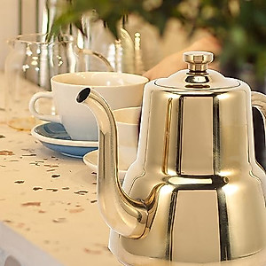 HEMOTON Kettle stovetop filter teapots tea pots iced tea maker teapot with infuser hotpot camping stove camping water jug camping coffee pot vinegar bottle Stainless steel olives