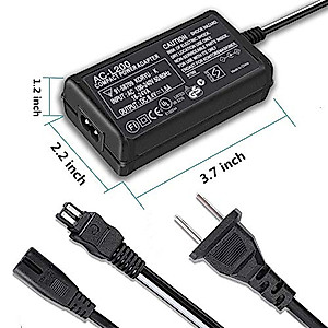 AC-L200 AC Power Adapter Charger for Sony Handycam DCR-SX40, DCR-SX41,DCR-SX44,DCR- SX45,DCR-SX60,DCR-SX63,DCR-SX65,SX83,SX85,DCR-SR42,DCR-SR45,DCR-SR46,DCR-SR47,DCR-SR68
