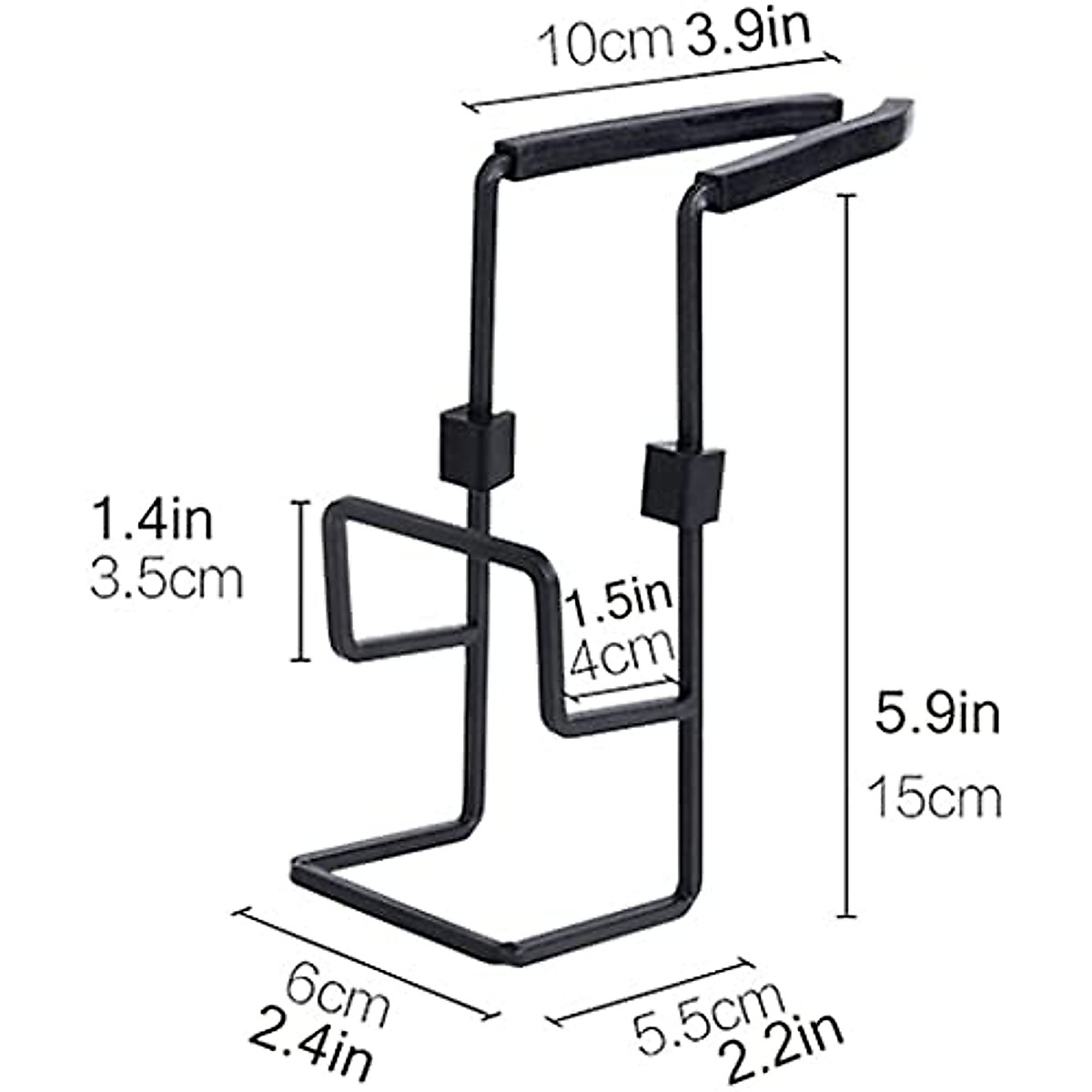Fusiontec Sink Caddy Sink Sponge Holder - Faucet Rack Shower Tray - Kitchen and Bathroom Metal Organizer Hanging Fix Around Faucet