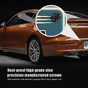 GKmow 8 PCS US Standard License Plate Frame Accessories Screw, 304 Stainless Steel Screw Buckle Matching, Suitable for Most Cars, Trucks, SUVs, Vans, RVs and Motorcycles (Black)