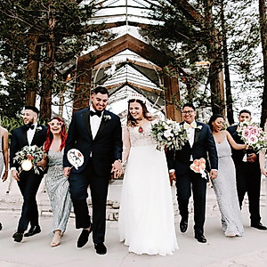 Aefavorite Bridal Shower Photo Booth Props - Rose Gold Bride to Be Photo Booth Props with Sticks for Girls Women,Wedding Engagement Party Decorations Supplies Favors