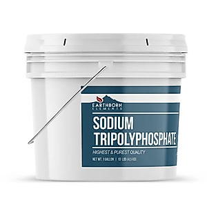 Earthborn Elements Sodium Tripolyphosphate, 1 Gallon Bucket, Powerful Cleaning Agent, Water Softener, Laundry Additive, Resealable Bucket