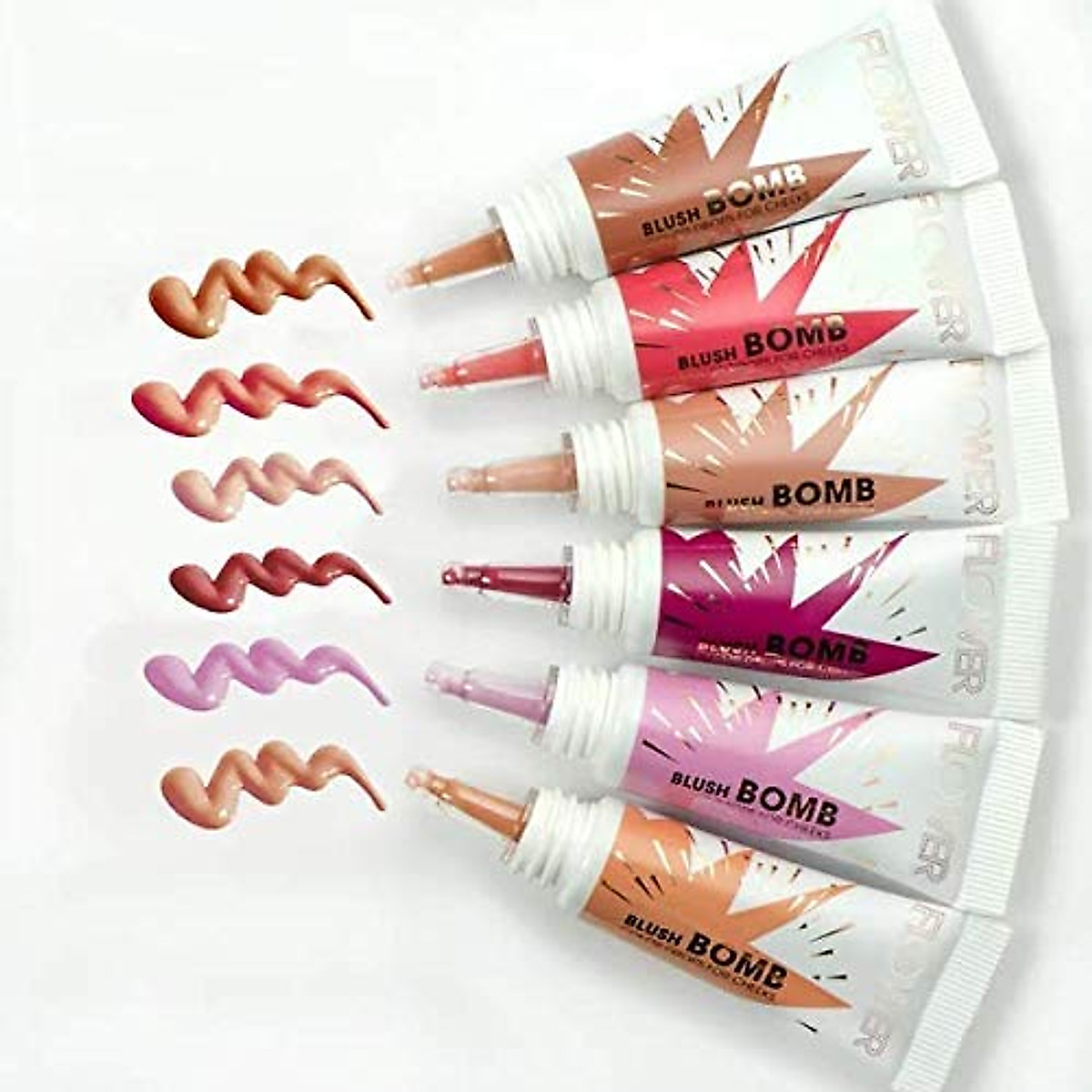 FLOWER Beauty Liquid Blush Makeup Bomb Color Drops -Silky Lightweight Formula + Gel Cream Blush for Cheeks - Radiant + Glossy Finish - Buildable + Lightweight Formula - Cruelty-Free + Vegan (Bubbly)