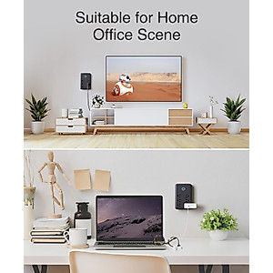 GHome Smart Plug Outlet Extender, USB Surge Protector 3 Individually Controlled Outlets and 3 USB Ports, WiFi Plug Works with Alexa Google Home, Outlet Timer Wall Adapter, 2.4GHz Wi-Fi Only, 15A/1800W