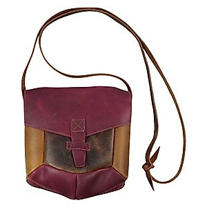 Hide & Drink, Leather Prisma Shoulder Bag, Vintage Purse, Phone Organizer, Wallet Pouch, Accessories, Handmade Includes 101 Year Warranty :: Multicolor