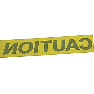 Swanson Tool Co., Inc BT30CAU2 Disposable Barricade Tape, 3 in W Ft L X 2 Mil T, Caution, Polyethylene, 300 Feet, Yellow & Black Print