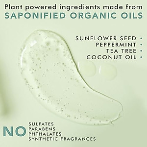 Peppermint Tea Tree Body Wash - USA Made with Organic and Natural Ingredients, Moisturizing Shower Gel, Gentle & Non Toxic Daily Wash for Oily & Acne-Prone Skin, Vegan Body Cleanser for Women and Men