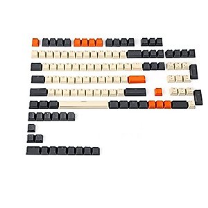 Carbon Miami PBT Double Shot Shine Through ANSI Backlit Keycaps for MX Mechanical Keyboard Melody 96 KBD75 68 61 87 104 Keychron(Only Keycap) (Carbon)