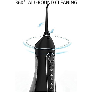 GIENEX Water Flosser Cordless for Teeth, 200ML Professional Dental Oral Irrigator, Portable and Rechargeable IPX7 Waterproof ，Teeth Cleaner for Home Travel, Braces and Bridges Care