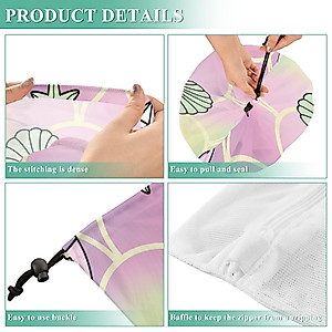 Cute Narwhal Laundry Bags, Drawstring Closure Dirty Clothes Bag Organizer, Heavy Duty Large Laundry Bag Storage, Rip-Stop Bags for Camp Travel, Machine Washable 24 x 35.8 Inch