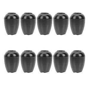 10pairs Replaceable Hospital Tip Earbuds Ear Replacement Buds Parts Ear- Universal Black - Sealing Supplies Earplugs Accessories for