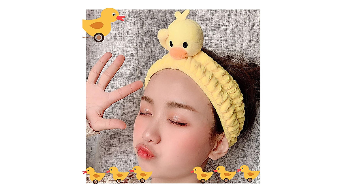 Cute Duck Headband for Makeup, Face Washing & Spa | Cualque