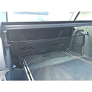 EACCESSORIES EA Rear Trunk Organizer Cargo Net for BMW X3 2011-2023 - Envelope Style Cargo Net for SUV - Premium Mesh Elastic Car Trunk Organizer Vehicle Carrier Storage - Compatible with BMW X3