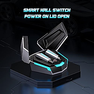 zhhcyyds T32 True Wireless Earbuds with Charging Case, Ear Buds Wireless Bluetooth Earbuds, 5.3 Wireless Earphones Cool Gaming Earbuds Noise Cancelling (Black)