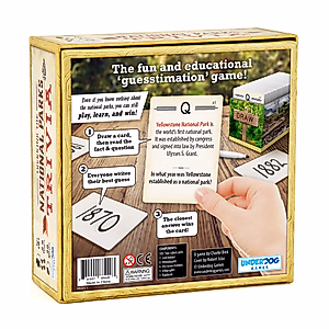 Trekking The National Parks: Trivia | National Parks Trivia Game for Adults and Kids | Giftable Trivia Game for Family Game Night by Underdog Games