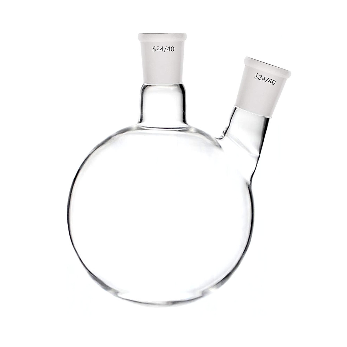 Deschem 1000ml,2-Neck,24/40,Round Bottom Flask,1L,Double Necks,Laboratory Boiling Bottle