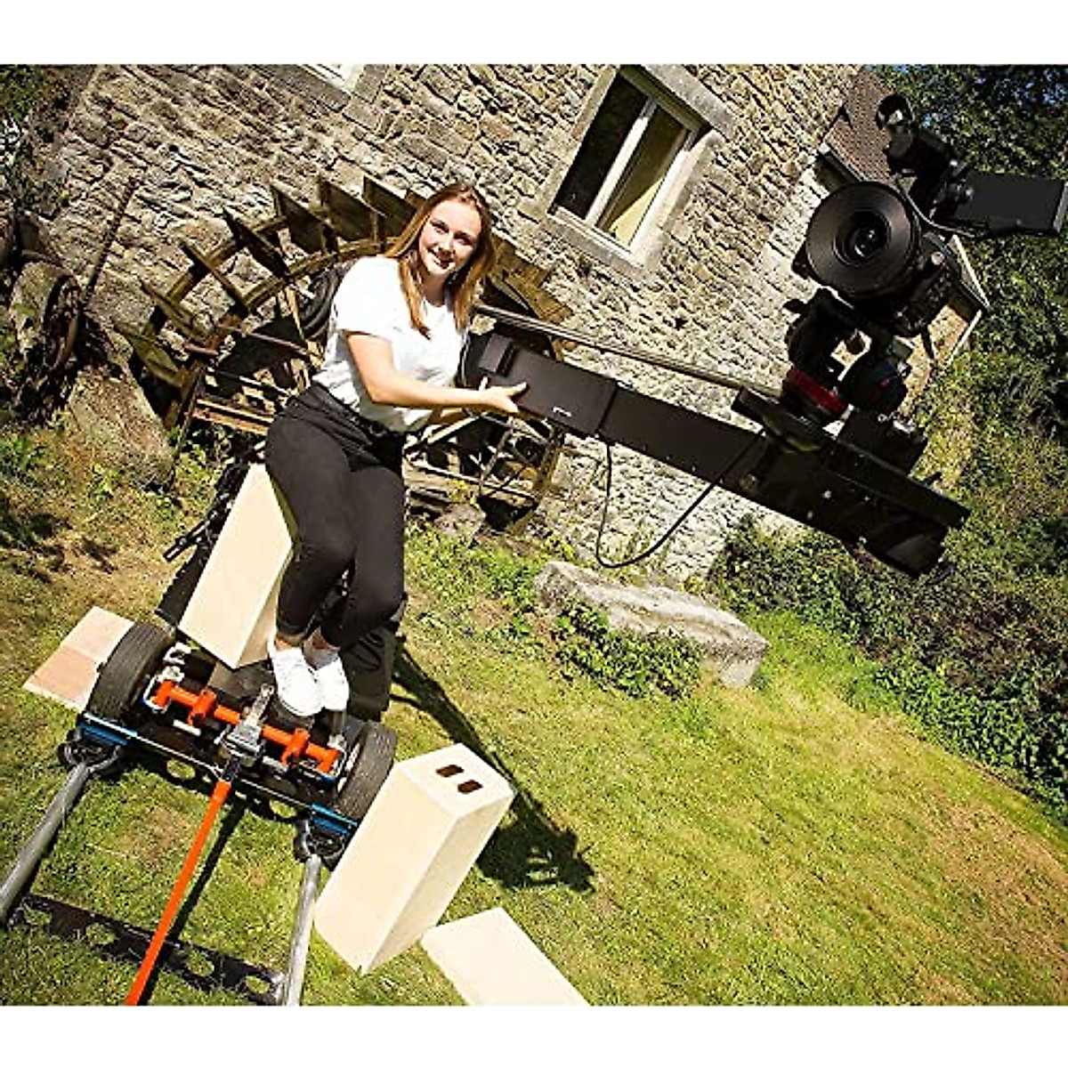 lesolar Photography Apple Box, Set of 5 Standard Wooden Apple Boxes with Magnetic Lid Design Multifunctional Wooden Boxes for Supporting Height-Adjusting Photo Studio Film Set and Photography