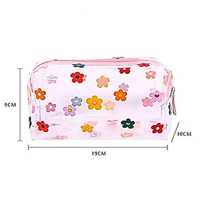 YITAQI Cosmetic Bag,Stationery PVC Zipper Waterproof Women Bag Beauty Case Pencil Bag Pencil Box Makeup Bag(red Strawberry)