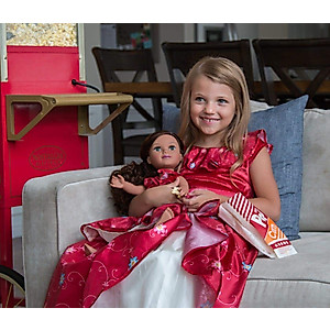 Little Adventures Ruby Princess Dress Up Costume (Medium Age 3-5) - Machine Washable Child Pretend Play and Party Dress with No Glitter