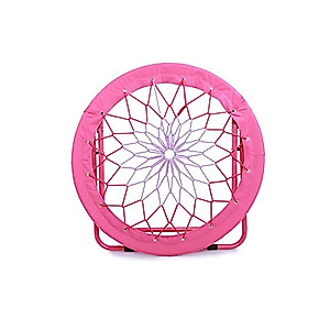 Camp Field Camping and Room Bungee Folding Dish Chair for Room Garden and Outdoor (Pink)