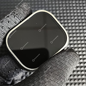 Hello Watch 3 AMOLED Men Smart Watch H11 Ultra Upgraded Full Screen Titanium Smartwatch with NFC Compass 4GB ROM for Android iOS (White Alpine C)