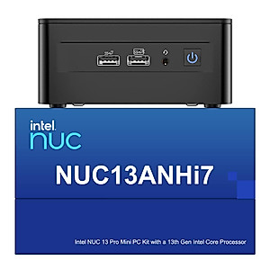 Intel NUC 13 Pro NUC13ANHi7 Arena Canyon Mini PC, Core i7-1360P, 32GB RAM, 1TB SSD, Mini Computers Windows 11 Pro for Business Home Office, Support 8K/4K Quad Display/WiFi 6E/BT 5.3/Thunderbolt 4