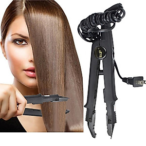 niceeshop(TM) US Plug Professional Hair Extensions Tool Fusion Heat Iron Connector Wand Melting Tool-Black