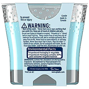 Glade Candle Jar, Air Freshener, Aqua Waves, 3.4 Oz
