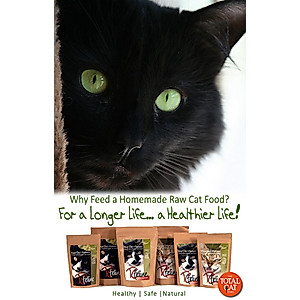 TCfeline RAW Cat Food Premix/Supplement to Make a Homemade, All Natural, Grain Free, Holistic Diet – Original Version with No Liver Egg Free Formula (Regular 14 oz)