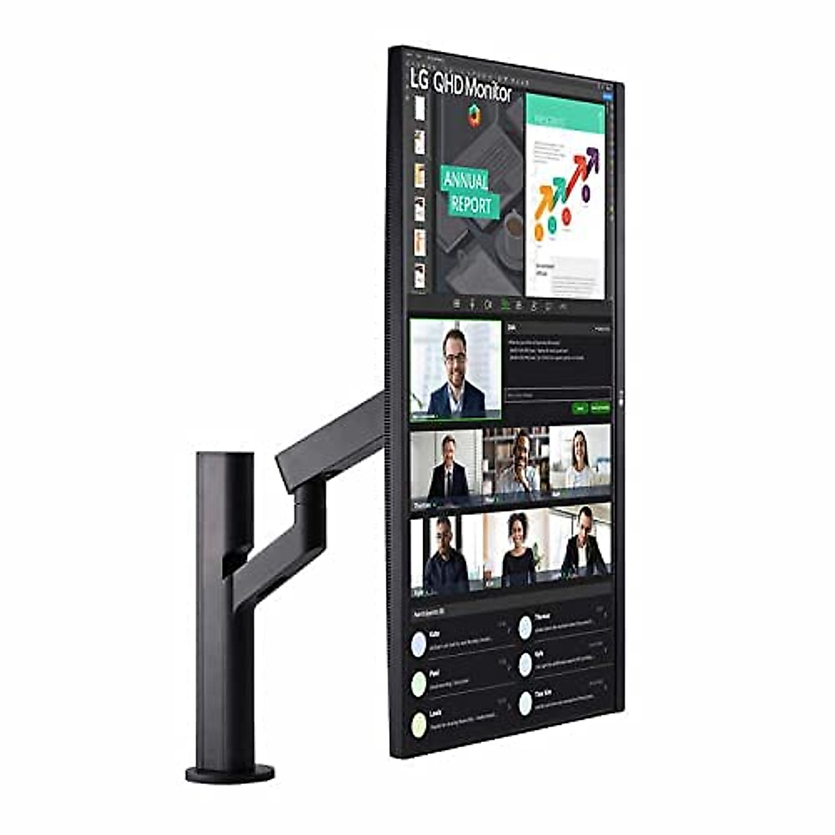 LG 32QP880-B 32'' QHD (2560 x 1440) 75Hz IPS Monitor with USB Type-C and ErgoStand, HDR10 + Wacky Jacky Cleaning Cloth