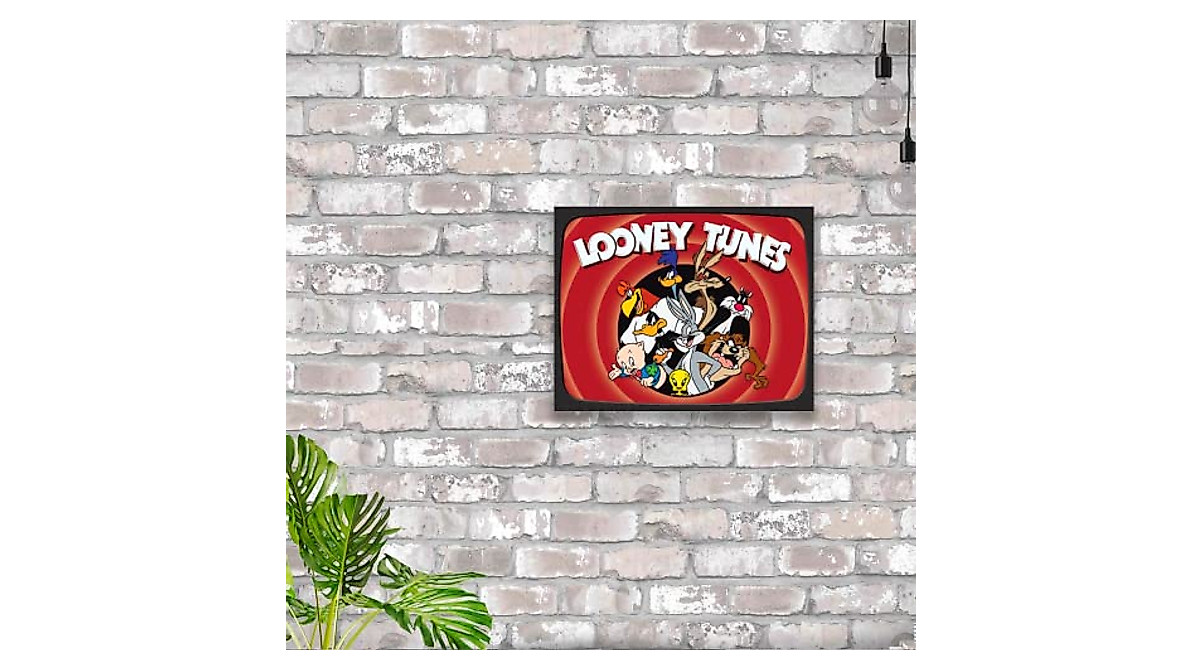 Looney Tunes Family Tin Sign - Vintage Wall Decor