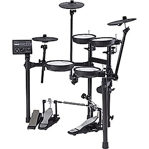 Roland TD-07DMK Electronic V-Drums Legendary Double-Ply All Mesh Head kit with Superior Expression and playability – Bluetooth Audio & MIDI – 40 Free Melodics Lessons, Black