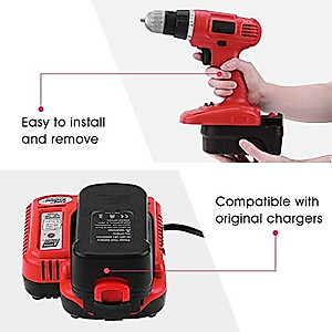 VANON 2Pack HPB18 3.6Ah 18V Replacement for Black and Decker 18V Battery HPB18-OPE 244760-00 A1718 FSB18 FEB180S A18 FS18FL(Three prongs for Black & Decker).