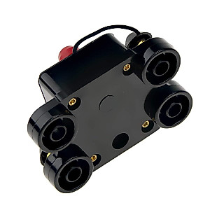 ANJOSHI Circuit Breaker 50amp 50A-300A with Manual Reset Home Solar System Fuse Holder for Car Audio and Amps Protection 12V-48V DC Reset Fuse Inverter Replace Fuses