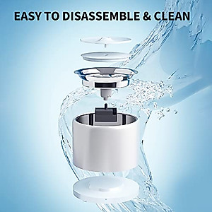 PETKIT Stainless Steel Cat Water Fountain with Wireless Pump, Dog Cat Water Fountain Dispenser,Ultra Quiet Pet Water Founatin for Cats and Small Dogs