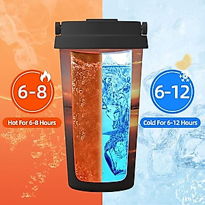 WANGXUEE Romantic Love Print 500ml Stainless Steel Travel Tumbler Double Wall Vacuum Insulated Coffee Mug