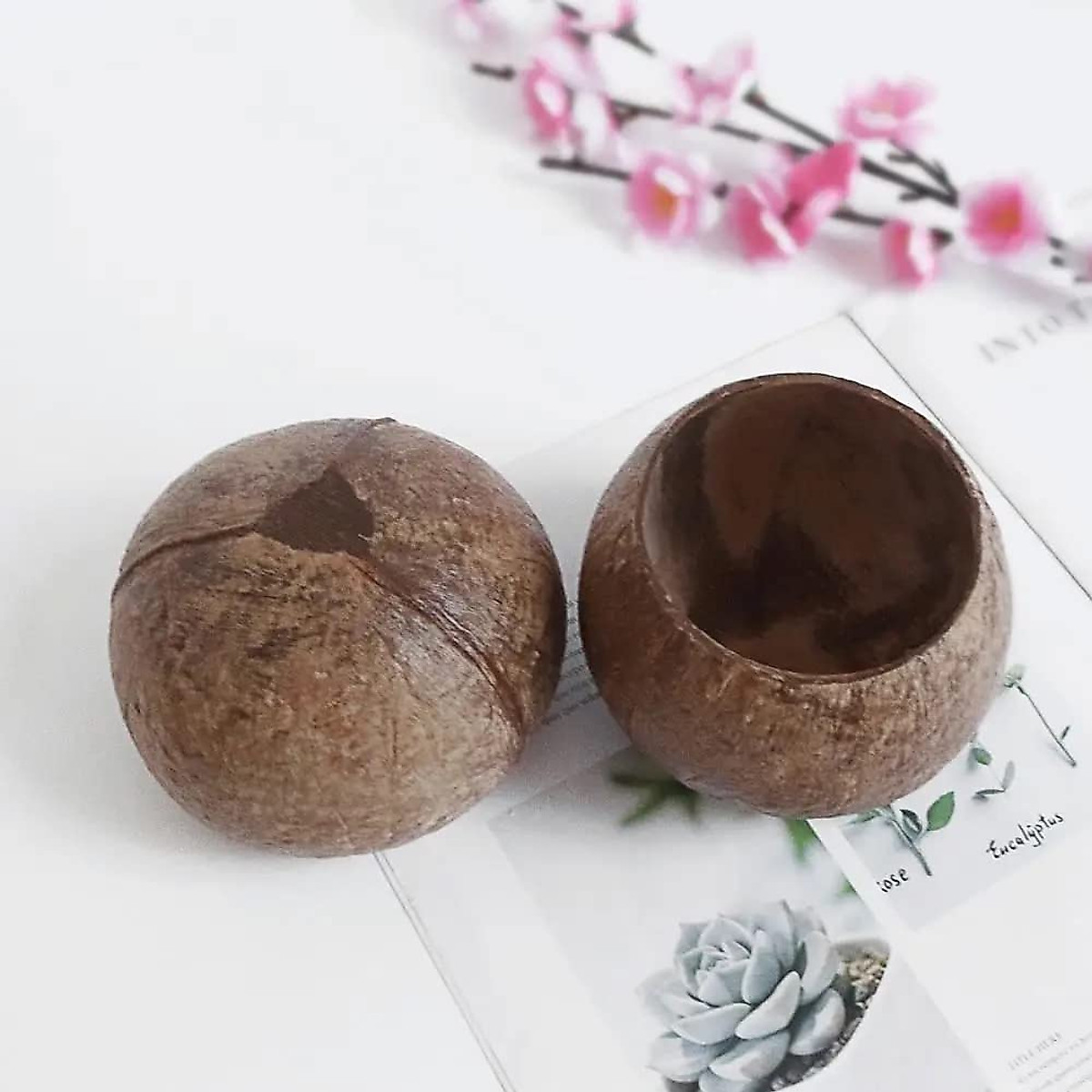 Coconut Bowl, Coconut Shell, Burr Free Coconut Bowl Set, Natural Coconut Bowls, Homemade storage bowl, Coconut Bowls, Organic Salad Bowls, Home decor