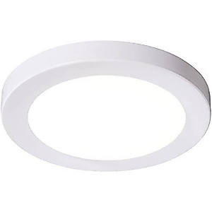 CLOUDY BAY 7.5 inch LED Ceiling Light,12W 840lm,5000K Day Light,LED Flush Mount,White Finish,Wet Location