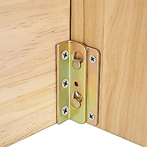 CYEAH 12PCS Bed Rail Brackets Heavy Duty Non-Mortise Wooden Bed Rail Fittings, Rust Proof Bed Frame Hardware Brackets for Connecting to Wood, Headboards and Foot-Boards