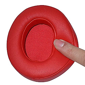 Studio3.0 Replacement Ear Cushions Studio2.0 Ear Pads Compatible with Beats Studio 2, Beats Studio 3 Headphones (Red)