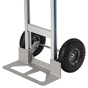 NAIXING Foldable Hand Truck Dolly Industrial Strength 500 lbs Weight Capacity Heavy Duty Large Luggage Cart Dolly for Moving with 2 Wheels