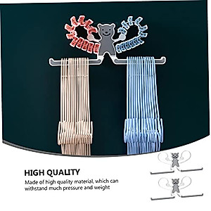 HOOTNEE 2Pcs Hanger Storage Rack Paper Towel Shelf Paper Towel Holder Wall Hooks for Coats Metal Clothes Hangers Wall Mounted Shelves for Storage Metal Storage Rack Shower Towel Stand pp