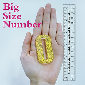 Wocuz 2 Pack Large Letter Silicone Mold Big Number Mold Alphabet Crayon Mold Chocolate Mold Caking Baking Pan Abc Baking Utensils Ice Tray Mold for Biscuit Ice Cube Chocolate Resin Concrete