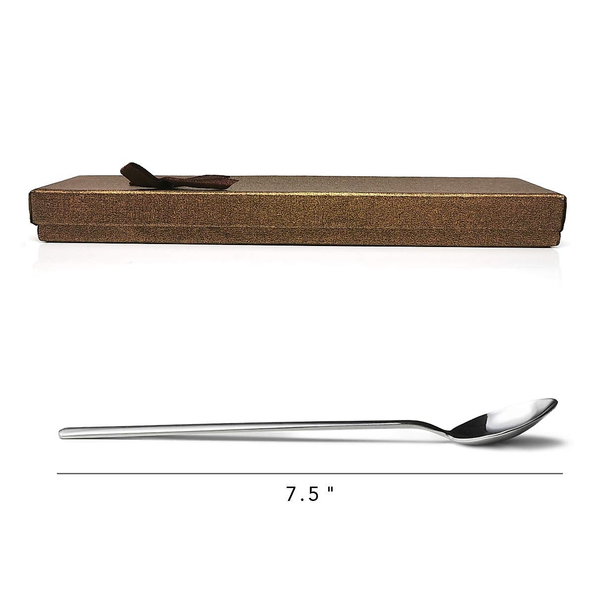 Funny Friendship Spoon Engraved Stainless Steel for Men Him Her Best Friends - Coffee/Ice Cream/Dessert/Cereal Spoon for Women Men - Perfect for Birthday/Valentine/Bridal Shower/