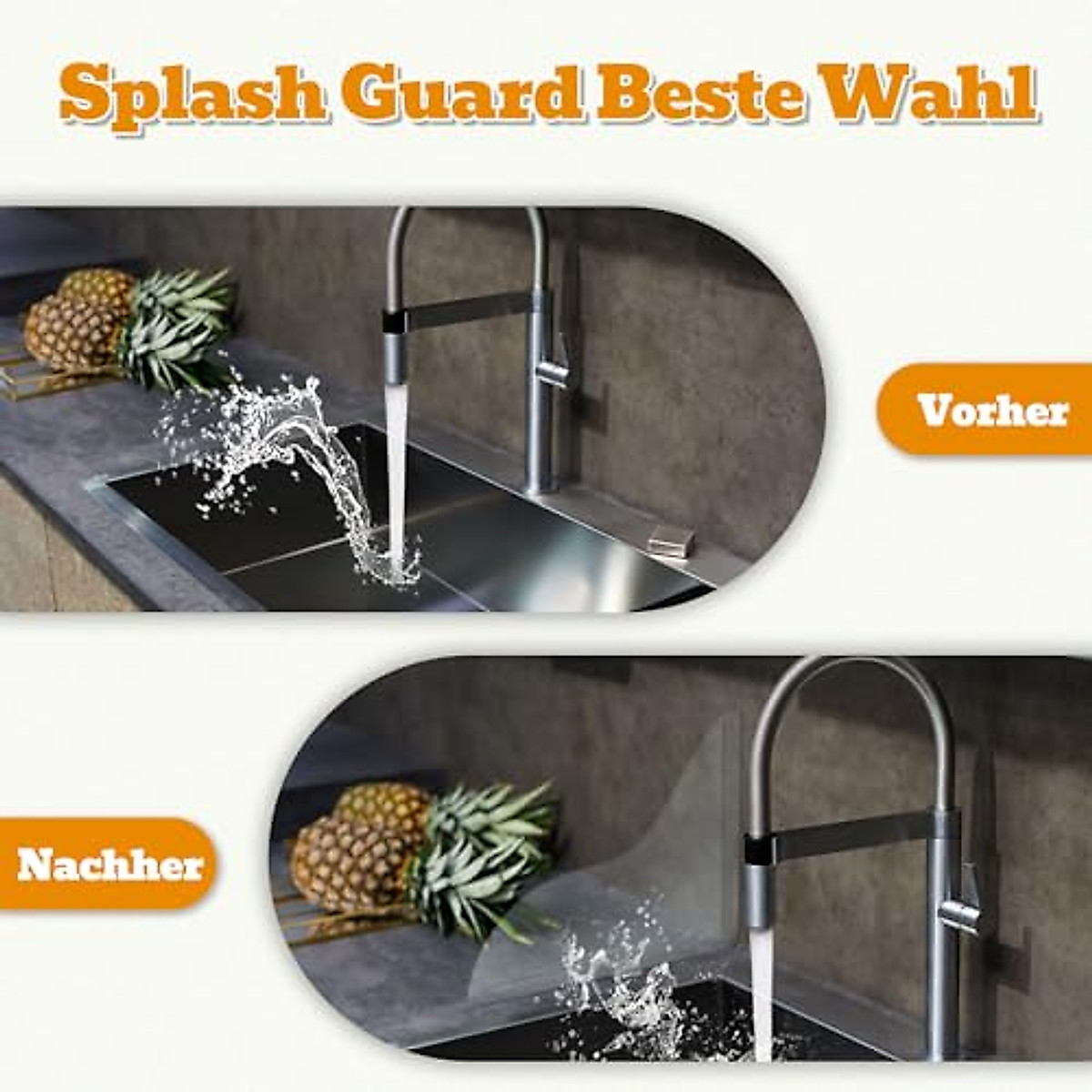 Honitra 2Pcs Shower Splash Guard, Self- Adhesive Transparent Shower Water Guard, Bath Corner Water Splash Guard to Keep Water in Shower, Tub Splash Guard