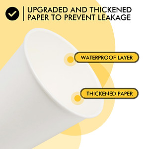 RACETOP [300 Pack] Paper Cups 3 oz, Bathroom Cups 3 oz, Disposable Bathroom Paper Cups, Small Mouthwash Cups, Ideal for Party, Travel, Events, Picnic, BBQ